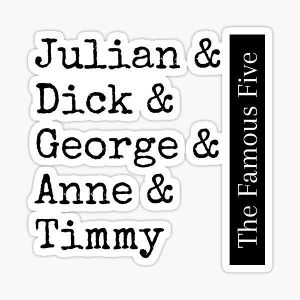 "List of Famous Five Characters, Classic Children's Literature, Bookish ...