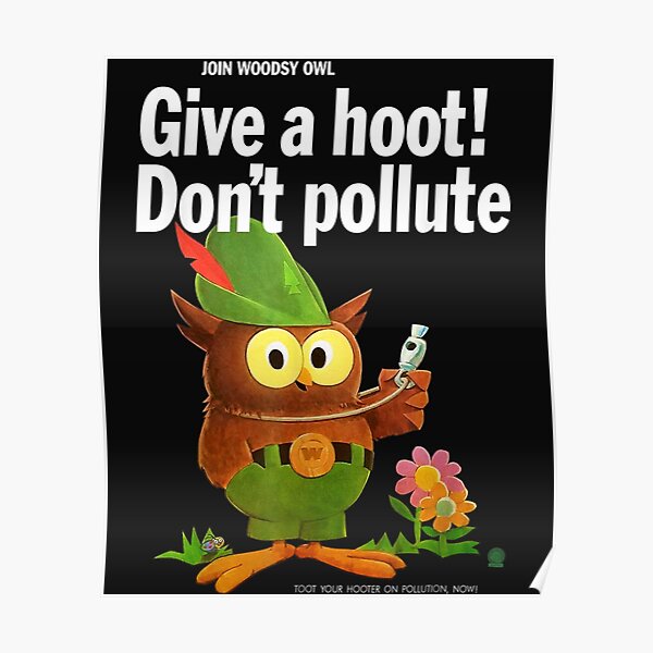 Woodsy Owl Posters | Redbubble