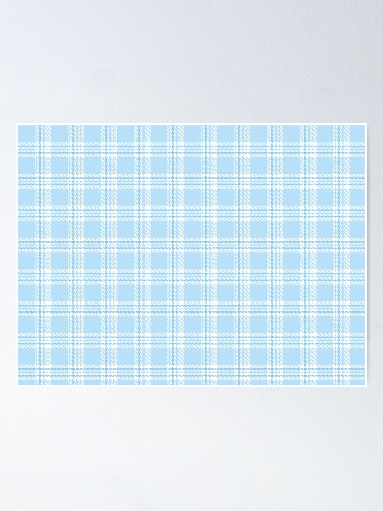 " Aesthetic Blue Plaid" Poster by STAR10008 | Redbubble