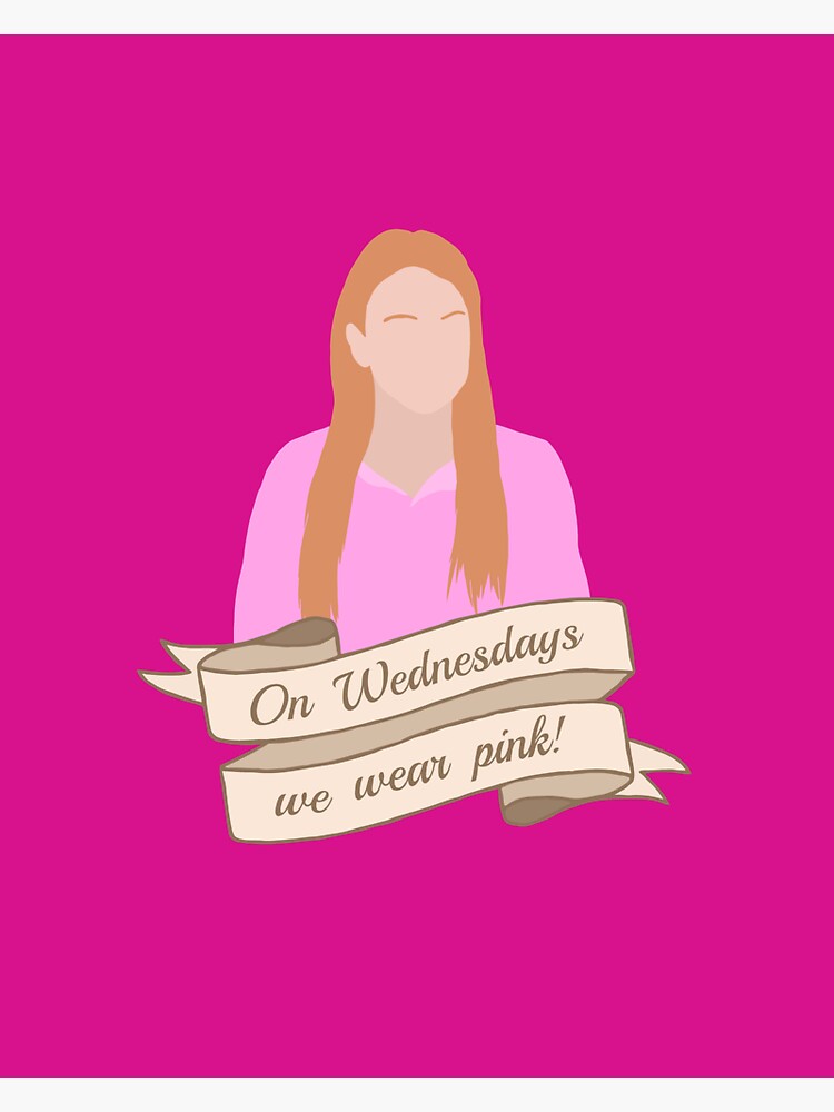 "On Wednesdays We Wear Pink Hipster | Pink" Sticker by llier4 | Redbubble