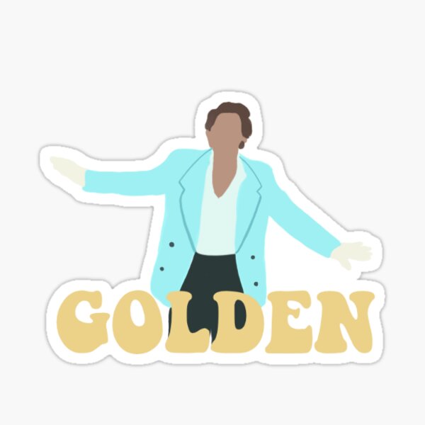 "Golden - Harry Styles" Sticker by taylorrhodes0 | Redbubble
