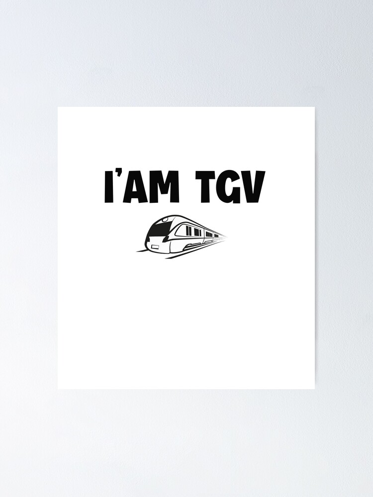 "I'am tgv" Poster for Sale by BTGTEES | Redbubble