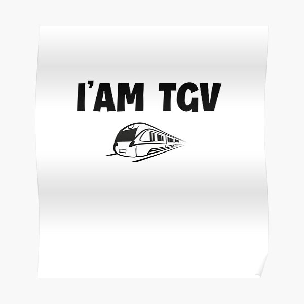 "I'am tgv" Poster for Sale by BTGTEES | Redbubble