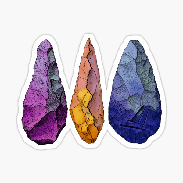 Oldowan Hand Axe Lower Paleolithic Period Pre Historic Sticker For Sale By Sciencesource