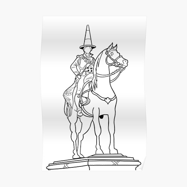 "Duke Of Wellington Statue, Glasgow" Poster for Sale by lunajane ...