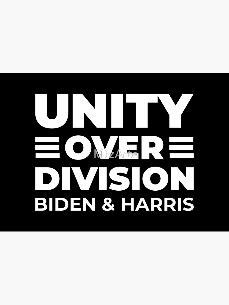 "Unity Over Division Biden & Harris white color Logo" Metal Print by ...