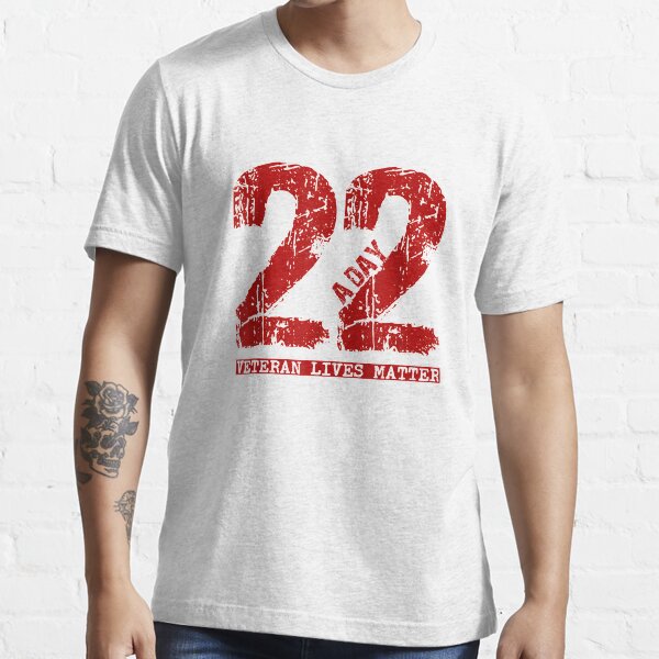 "22 a day veteran shirt - 22 a day veteran suicide apparel T-Shirt" T ...
