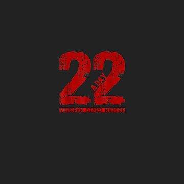 "22 a day veteran shirt - 22 a day veteran suicide apparel T-Shirt ...
