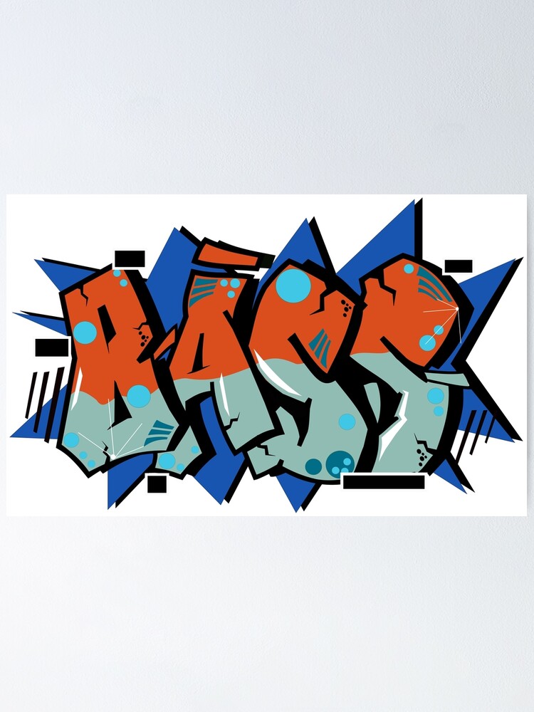 "Bass Graffiti design" Poster by Starski0871 | Redbubble