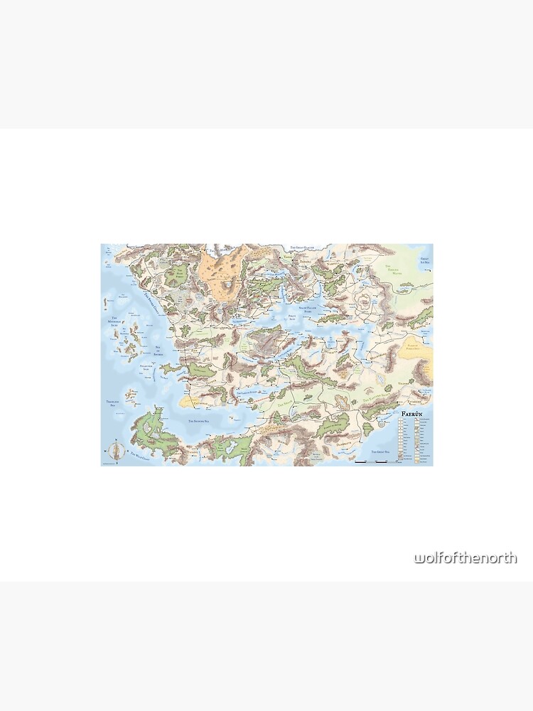 "Forgotten Realms map (3.5e)" Tapestry for Sale by wolfofthenorth ...
