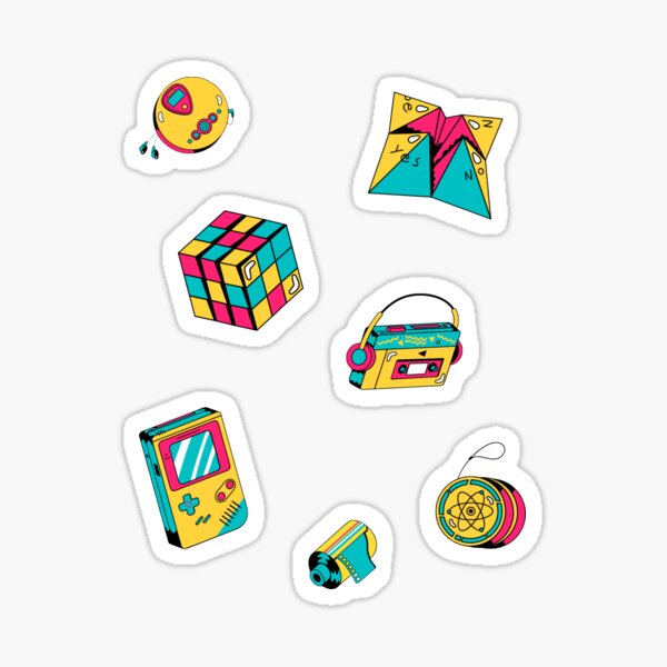 "Retro Gaming Pack" Sticker for Sale by sgkrishna | Redbubble