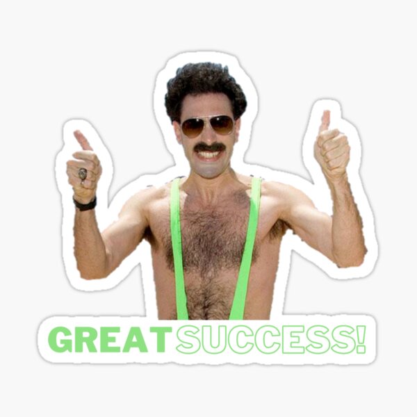 "Borat" Sticker for Sale by sharrohi | Redbubble