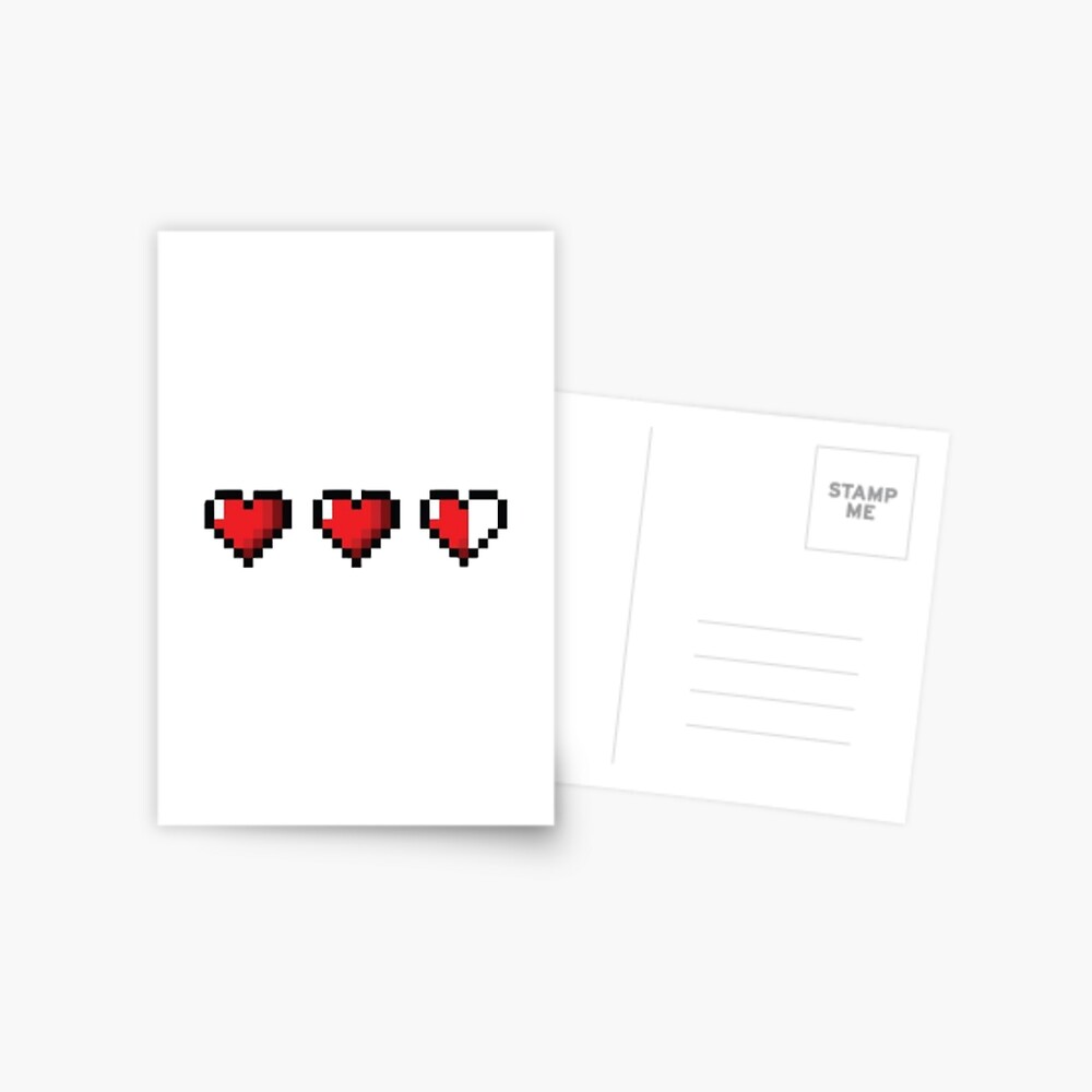"minecraft hearts" Sticker for Sale by gibbytherat | Redbubble
