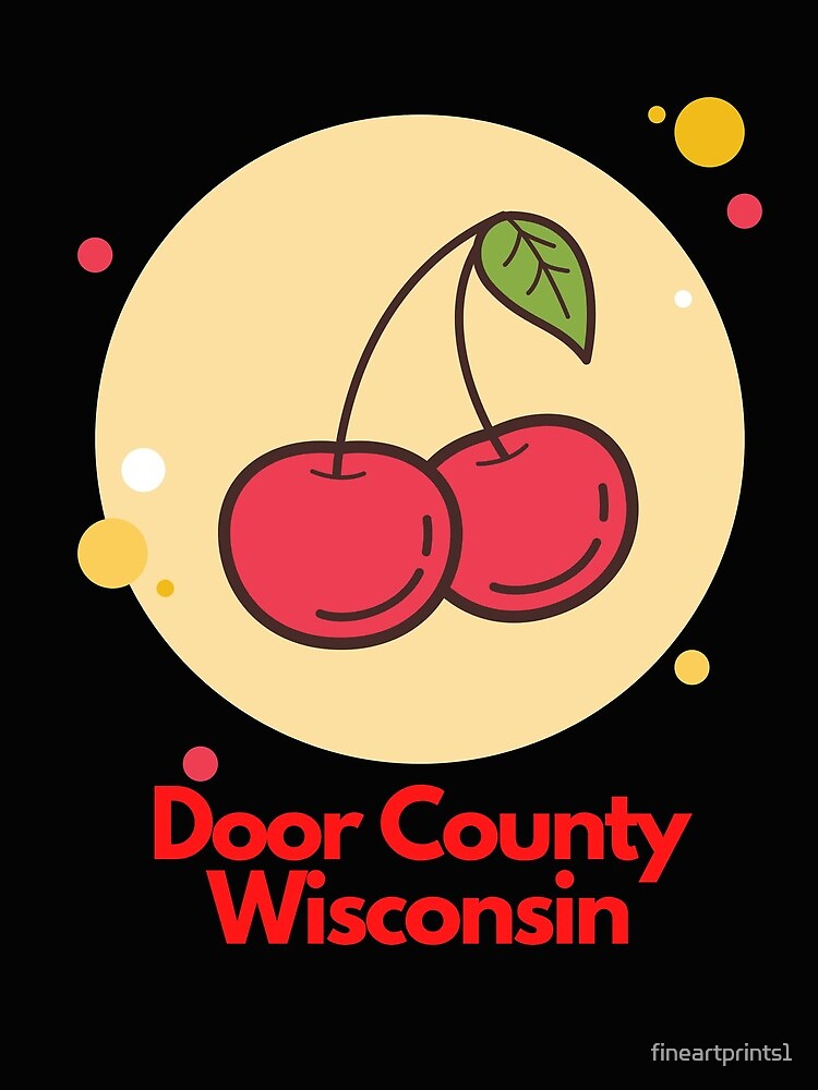 "Door County Wisconsin Cherry Cherries Sticker Camping Outdoors RVing ...