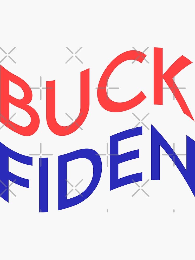 "Buck Fiden" Sticker by MJLdesigns | Redbubble