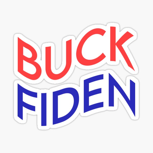 "Buck Fiden" Sticker by MJLdesigns | Redbubble