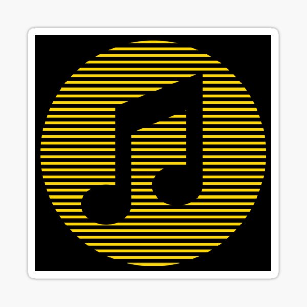 "Gold Musical Note" Sticker for Sale by Creative-af | Redbubble