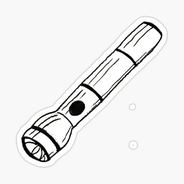 "Flashlight Sticker Buzzfeed Unsolved Inspired" Sticker by veeebles ...
