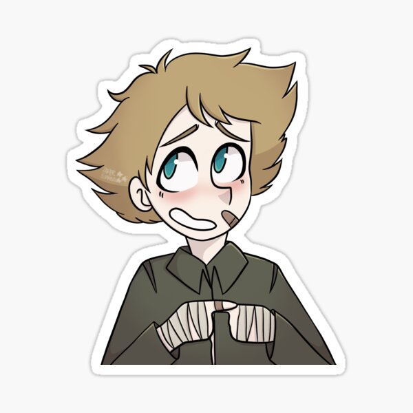 "Nervous" Sticker for Sale by paperstarss | Redbubble