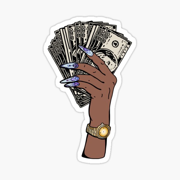"Wealth Aesthetic" Sticker for Sale by okpinsArtDesign | Redbubble