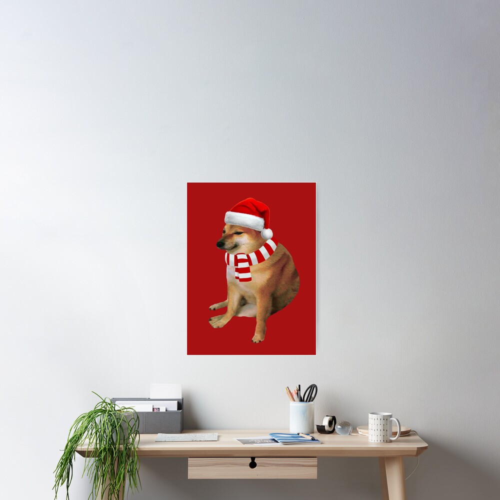 Póster «Cheems Doge Navidad» de DonatasSab | Redbubble