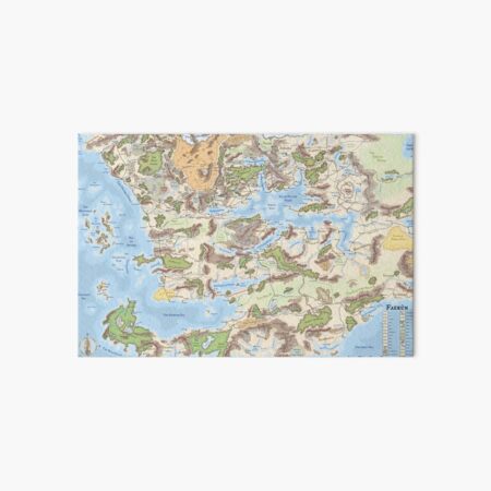 "Forgotten Realms map (3.5e)" Art Board Print for Sale by ...