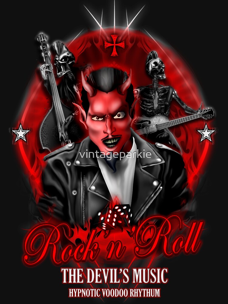 "The Devil's Music" T-shirt for Sale by vintageparkie | Redbubble ...