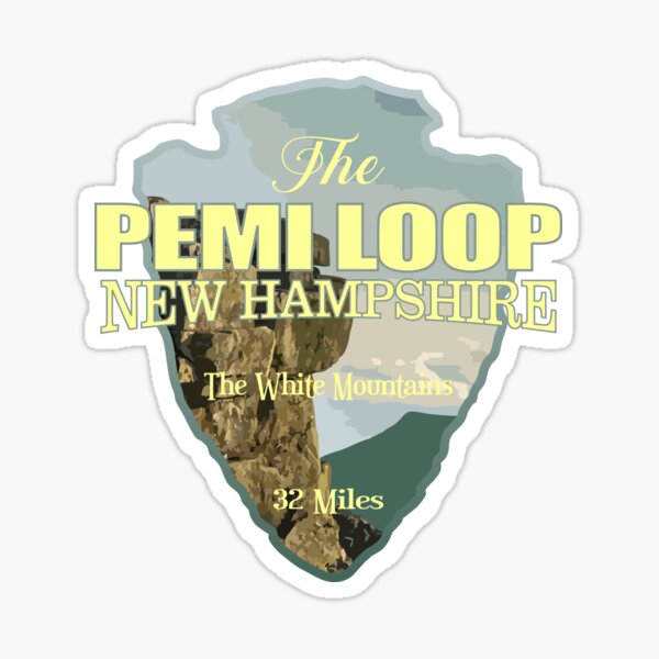 "The Pemi Loop Trail (arrowhead)" Sticker for Sale by curranmorgan ...