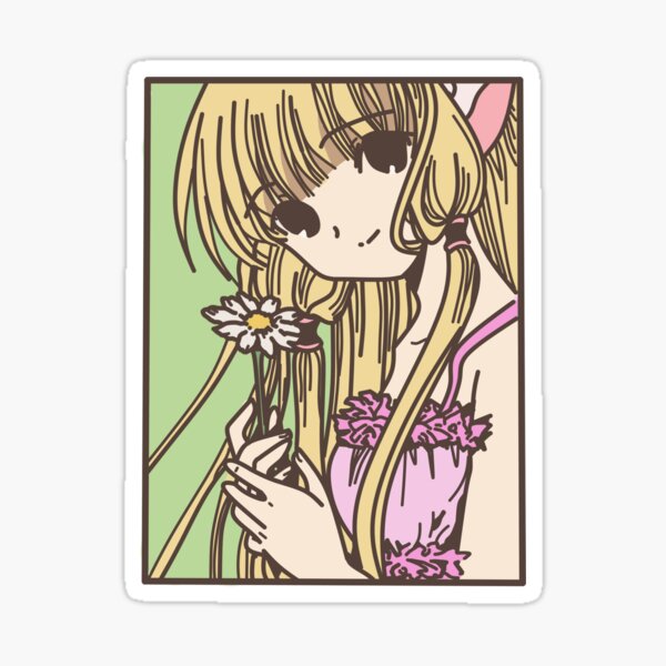 "Chobits - Cute Pastel Chii Flower" Sticker for Sale by cutiepoop ...