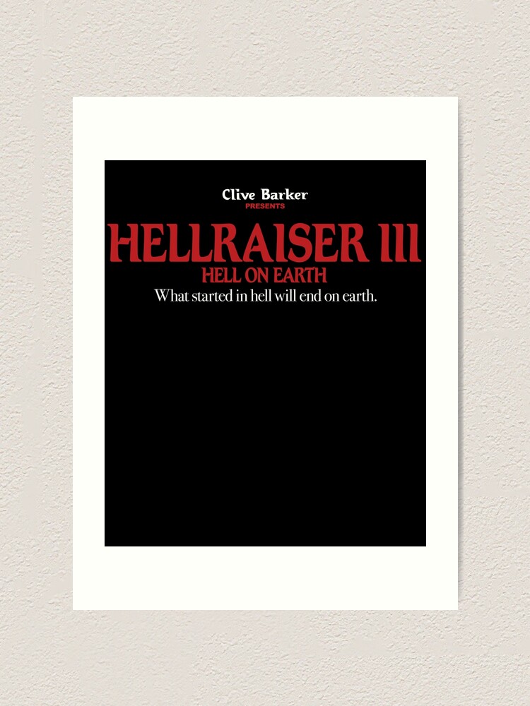 "Hellraiser III: Hell on Earth - Logo Design (1992）☆VHSGasm Video ...