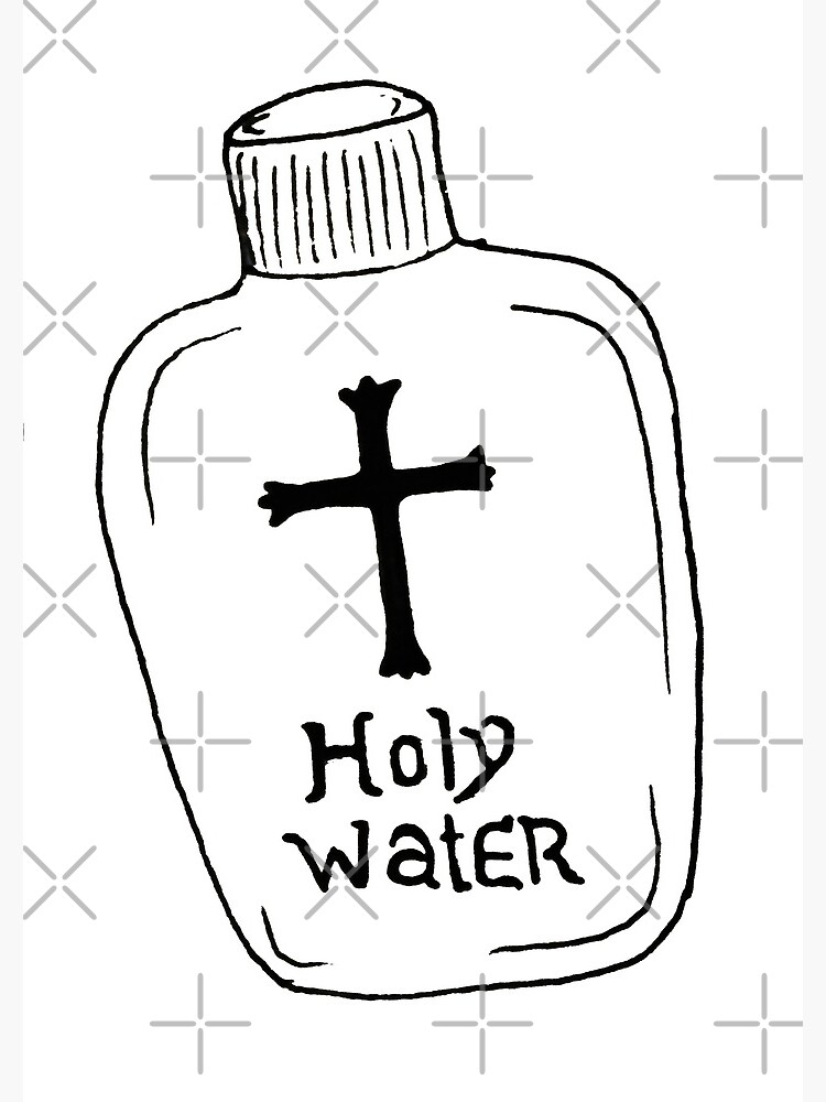 Holy Water Coloring Holy Island, Lindisfarne ( Monochrome )