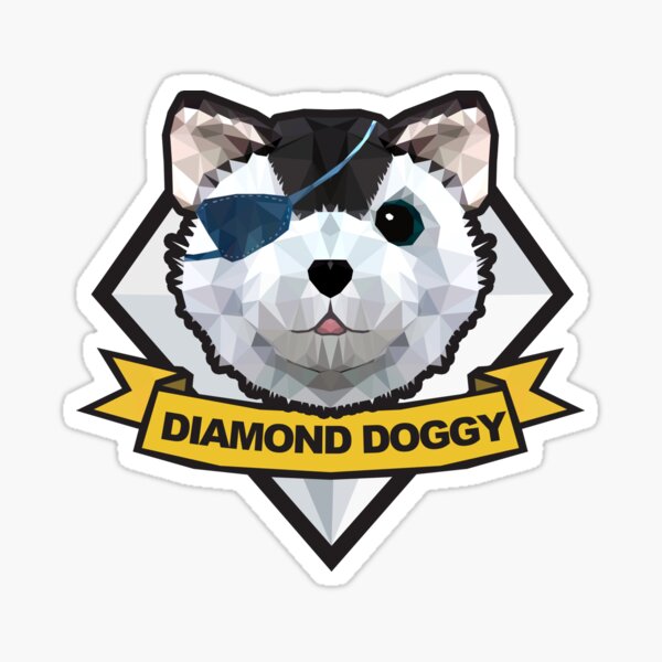 "DIAMOND DOGGY" Sticker by hoodwinkedfool | Redbubble