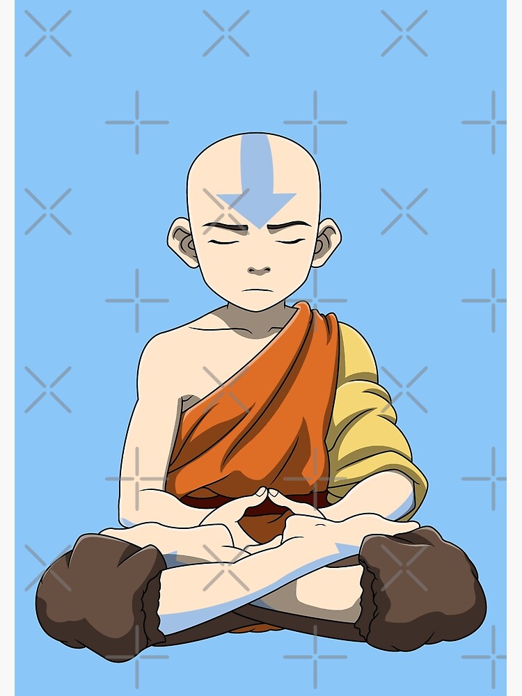 "Aang meditating" Poster by artsy-cici | Redbubble