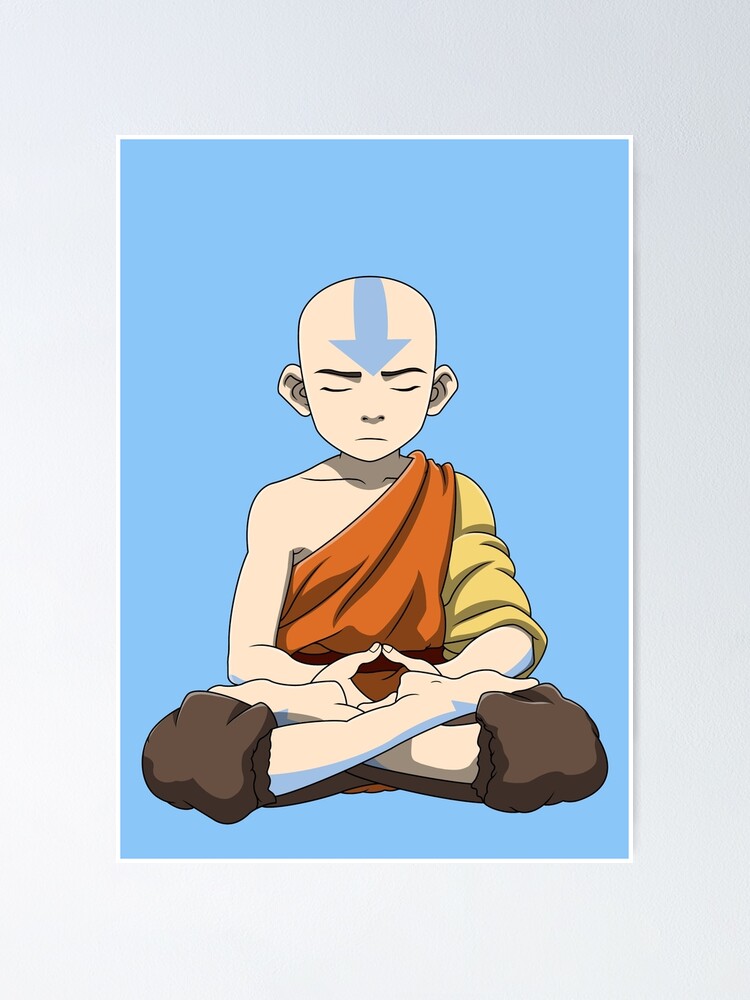 "Aang meditating" Poster by artsy-cici | Redbubble