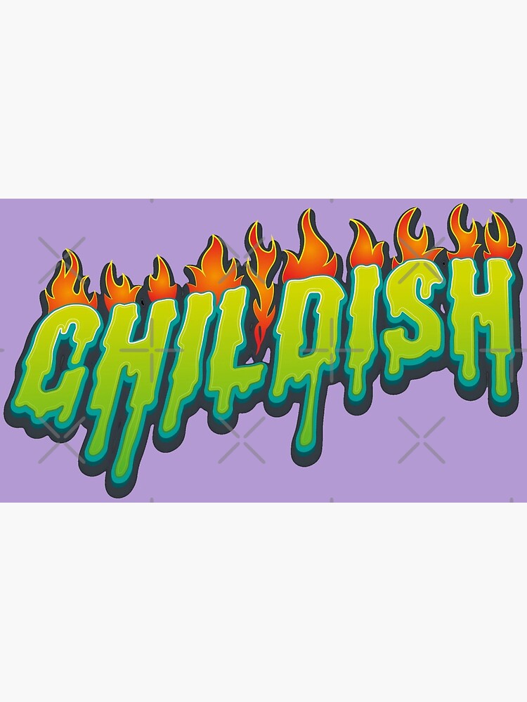 "TGFBRO CHILDISH NEW | December Flames Purple" Poster for Sale by ...