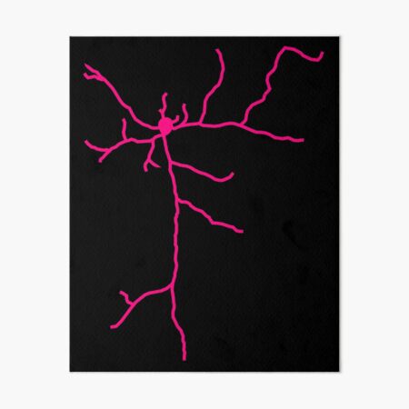 "Pink fluorescent neuron drawing" Art Board Print by kzsg | Redbubble