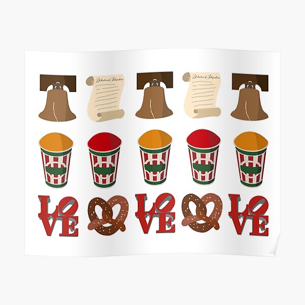 "Philadelphia Iconography " Poster by Jadorefourier | Redbubble