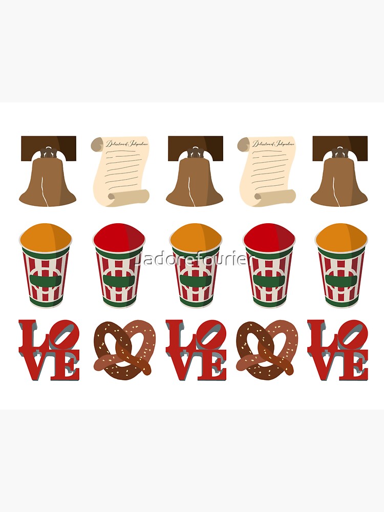 "Philadelphia Iconography " Sticker for Sale by Jadorefourier | Redbubble