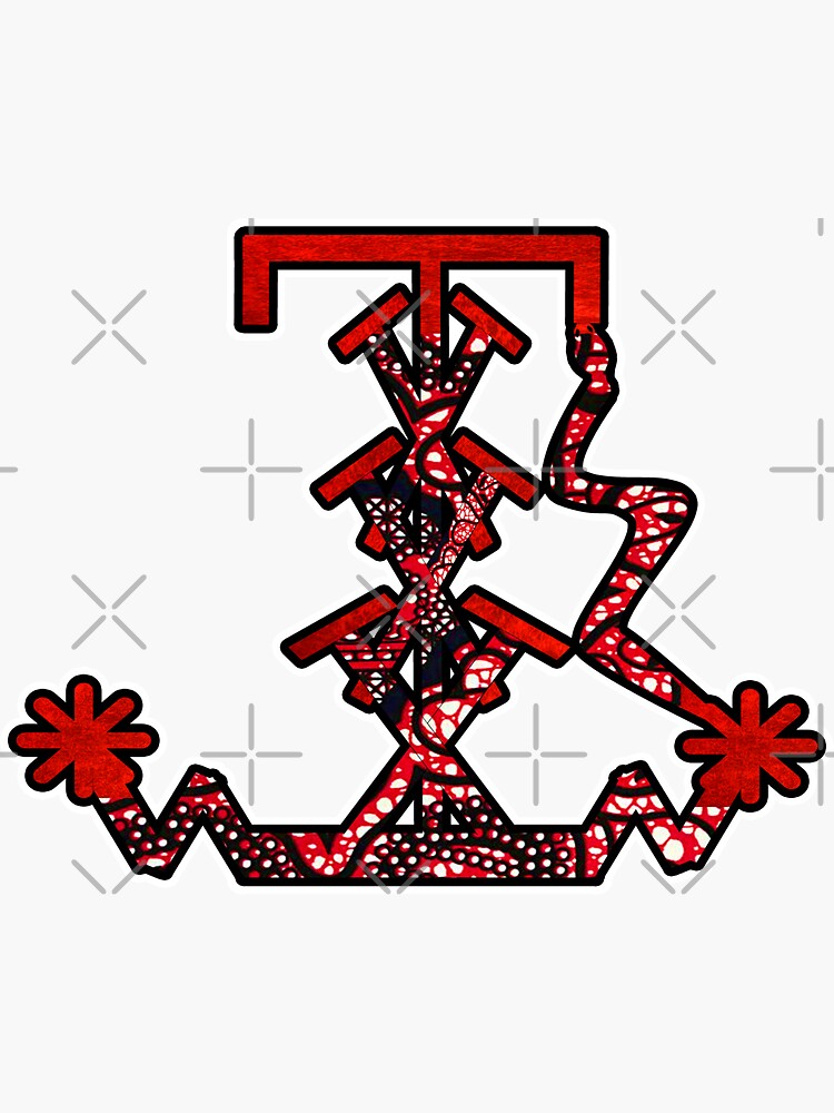 "Shango Sango Veve Sigil" Sticker by artbyomega | Redbubble