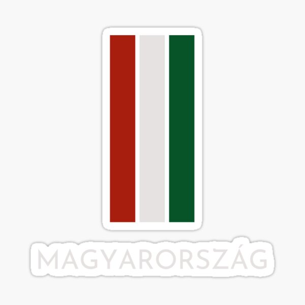 "Hungarian flag " Sticker for Sale by eka123 | Redbubble