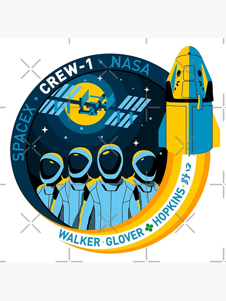"SpaceX Crew-1 Secondary Mission Logo" Poster by neuwirthk | Redbubble