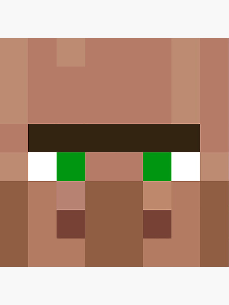 "VILLAGER FACE" Sticker for Sale by Bubbledavid | Redbubble