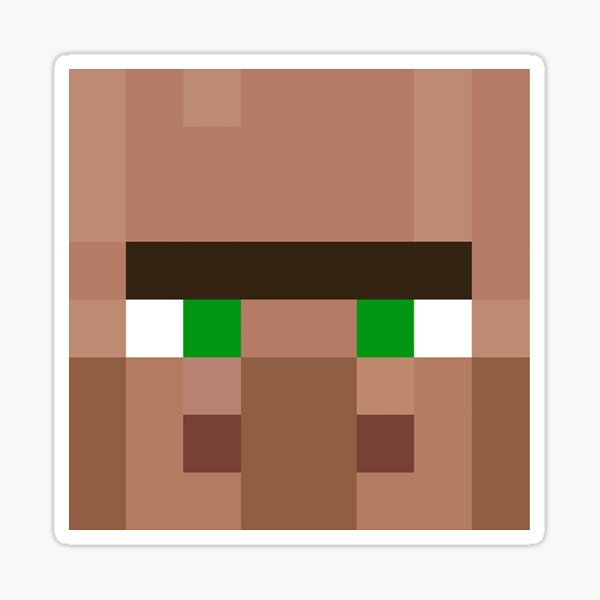 "VILLAGER FACE" Sticker for Sale by Bubbledavid | Redbubble