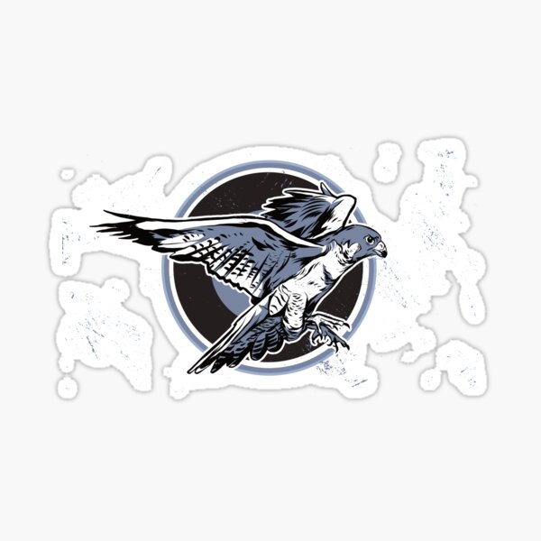 "flying hawk" Sticker for Sale by Seb-Sk93 | Redbubble