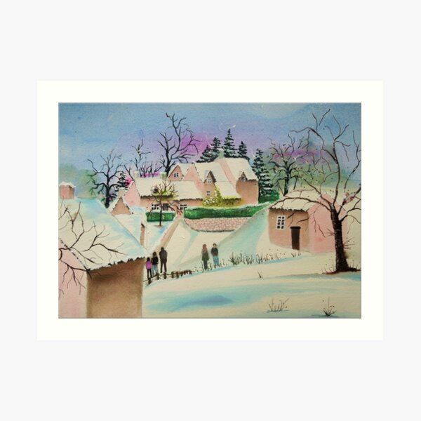 "Winter Time" Art Print for Sale by FrancesArt | Redbubble