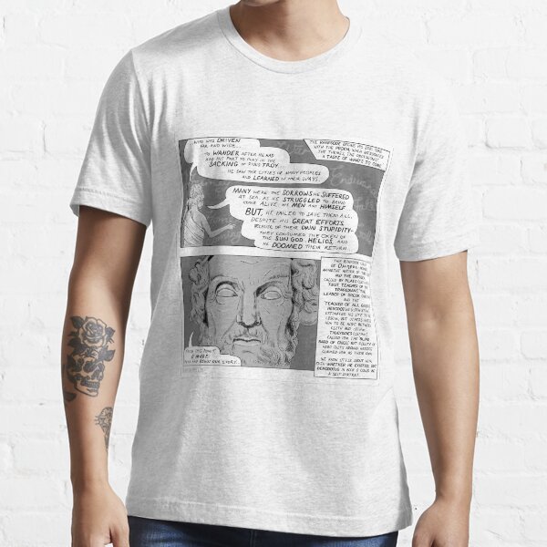 "Greek Myth Comix - Homer the Rhapsode" T-shirt for Sale by ...