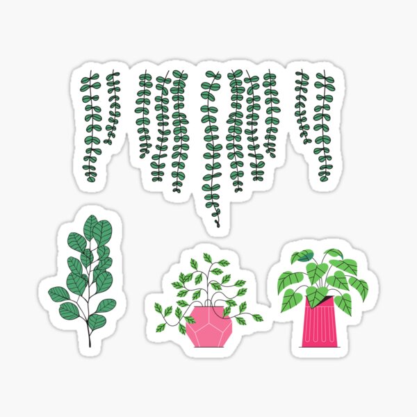 "Cute Plants and Vines" Sticker for Sale by emotionpotion | Redbubble