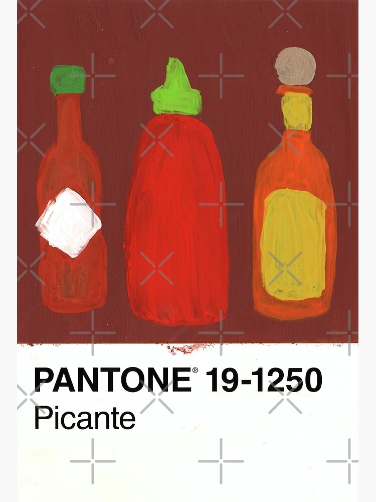 "Pantone Painting of Hot Sauces" Poster by watercolornikki | Redbubble