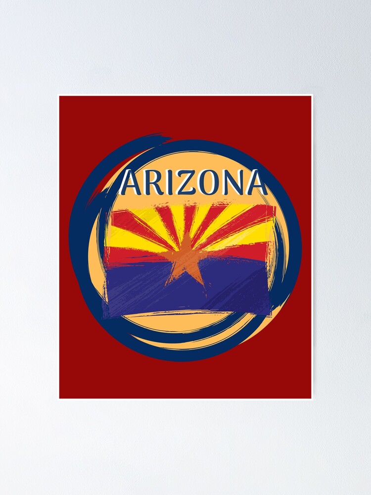 Póster «Orgullo del estado de Arizona Ditat Deus, (latín para "Dios ...
