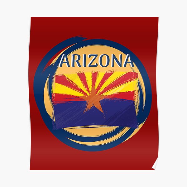 Póster «Orgullo del estado de Arizona Ditat Deus, (latín para "Dios ...